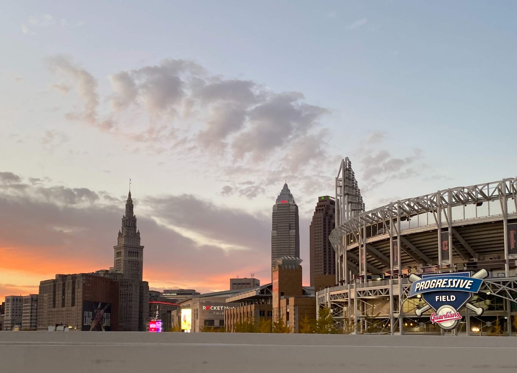 Solve Cleveland, Ohio skyline with Guardians stadium jigsaw puzzle ...