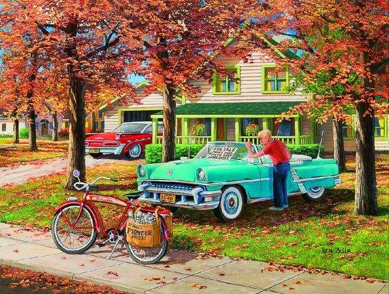 Solve A Young Man's Dream jigsaw puzzle online with 63 pieces