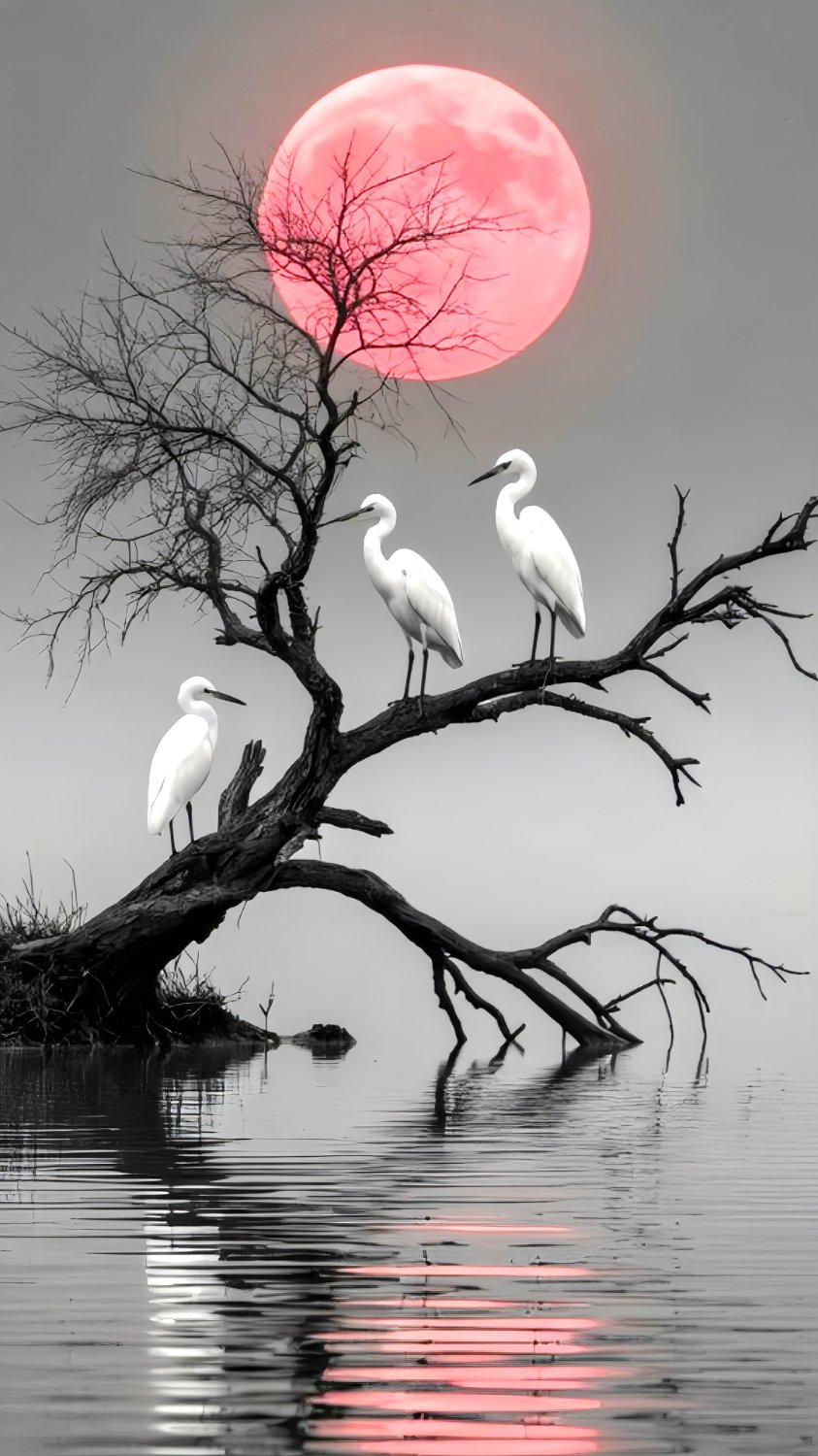 Solve Egrets 1 jigsaw puzzle online with 405 pieces