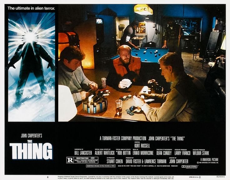 Solve the thing (1982) lobby card jigsaw puzzle online with 120 pieces