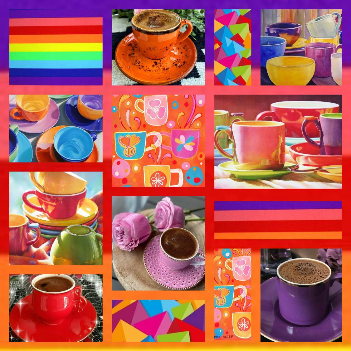 Solve STAX OF CUPS (1,315) jigsaw puzzle online with 81 pieces