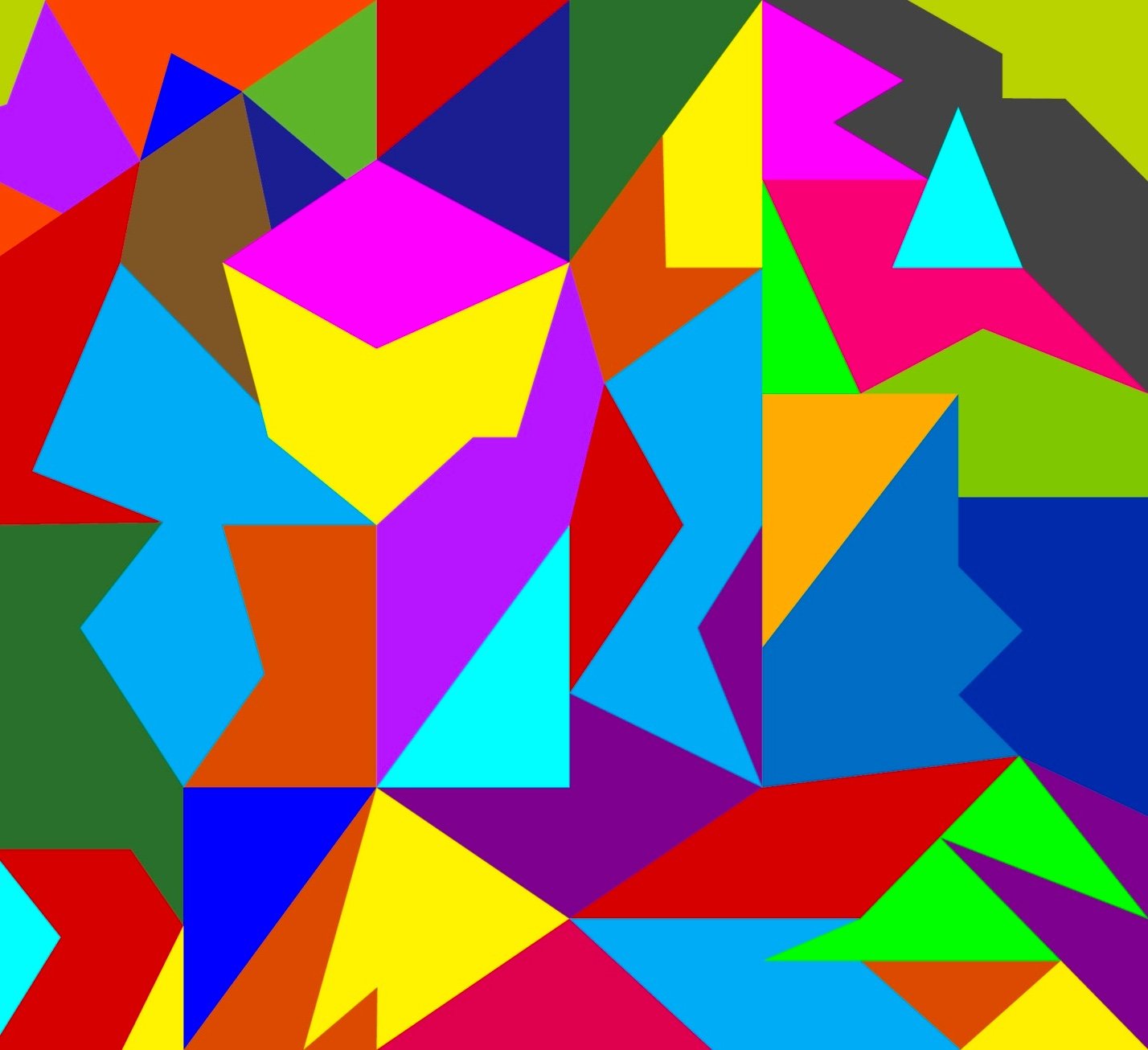 Solve Polygon shapes jigsaw puzzle online with 121 pieces