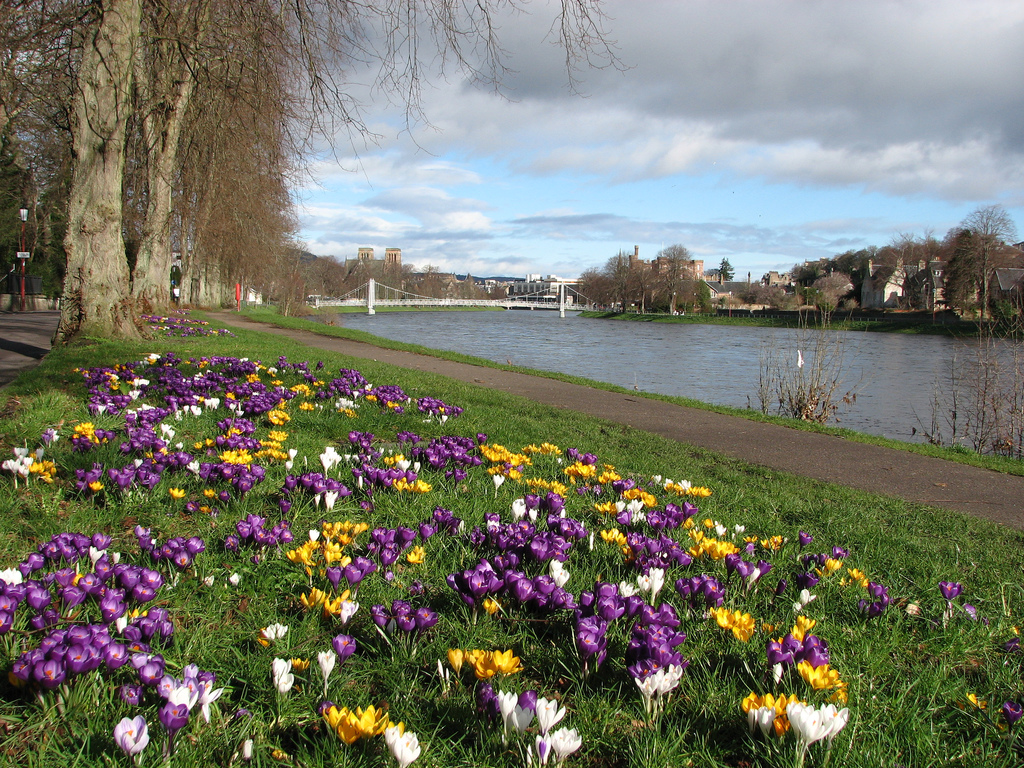 Solve Inverness - Spring is in the air jigsaw puzzle online with 88 pieces