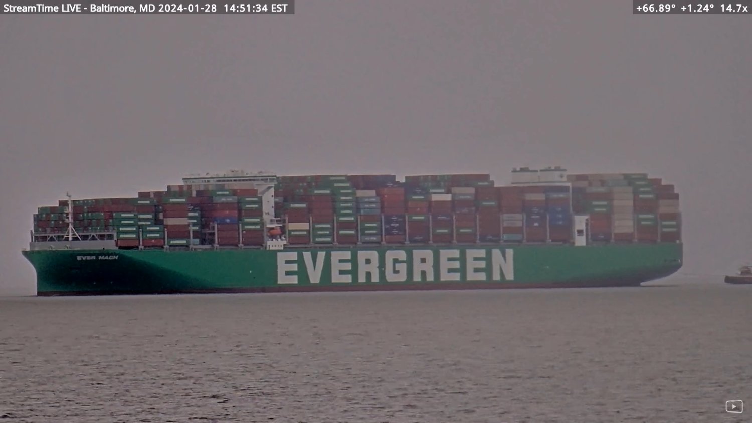 Solve EVERGREEN Ever Mach - Ocean-Going Container Ship - Baltimore, MD ...