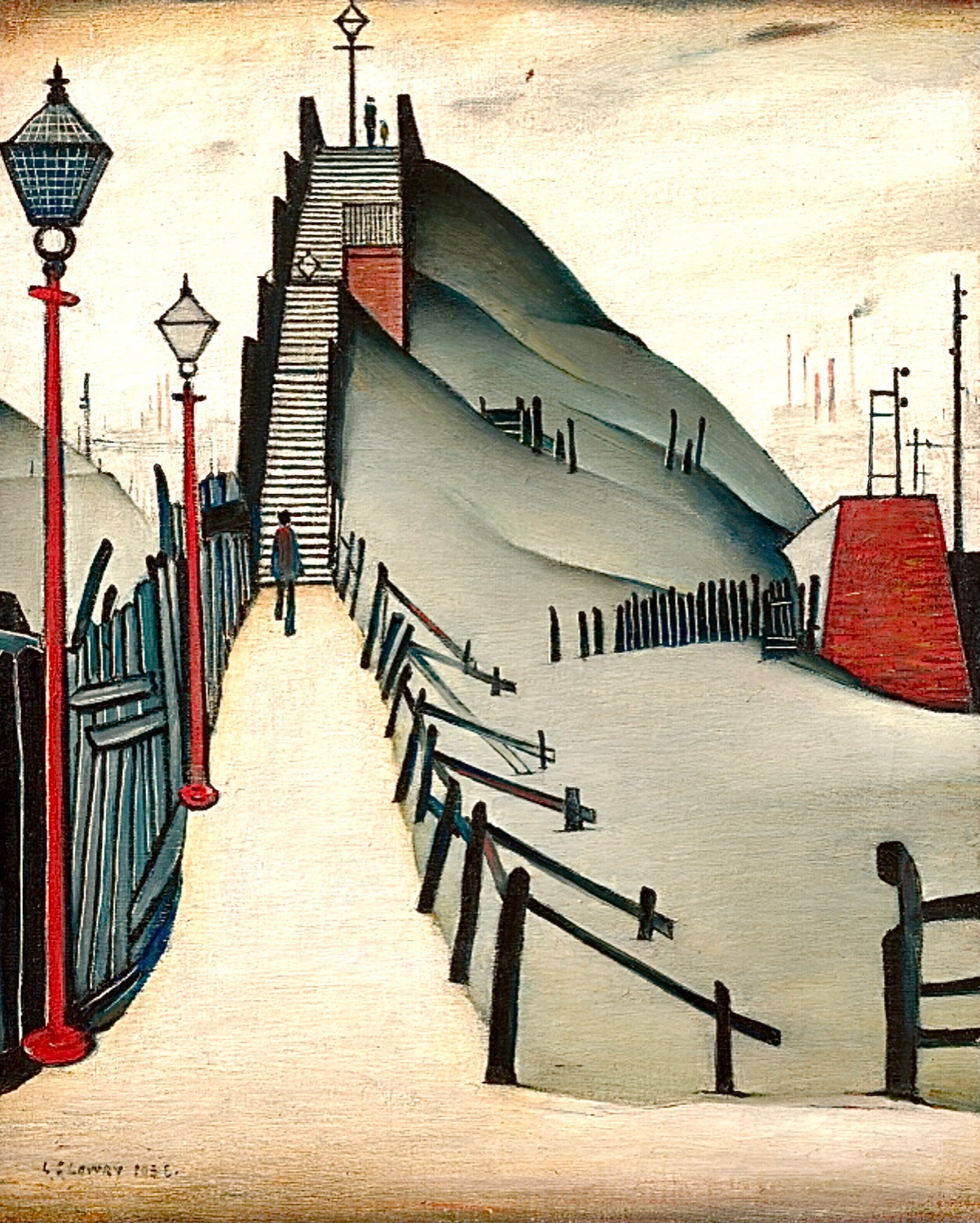 Solve A Footbridge, 1938, Laurence Stephen Lowry, R.A. (1887-1976 ...