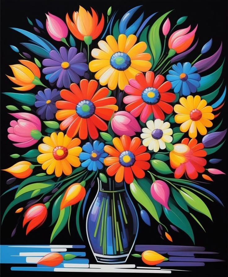 Solve Magnificent flowers jigsaw puzzle online with 63 pieces