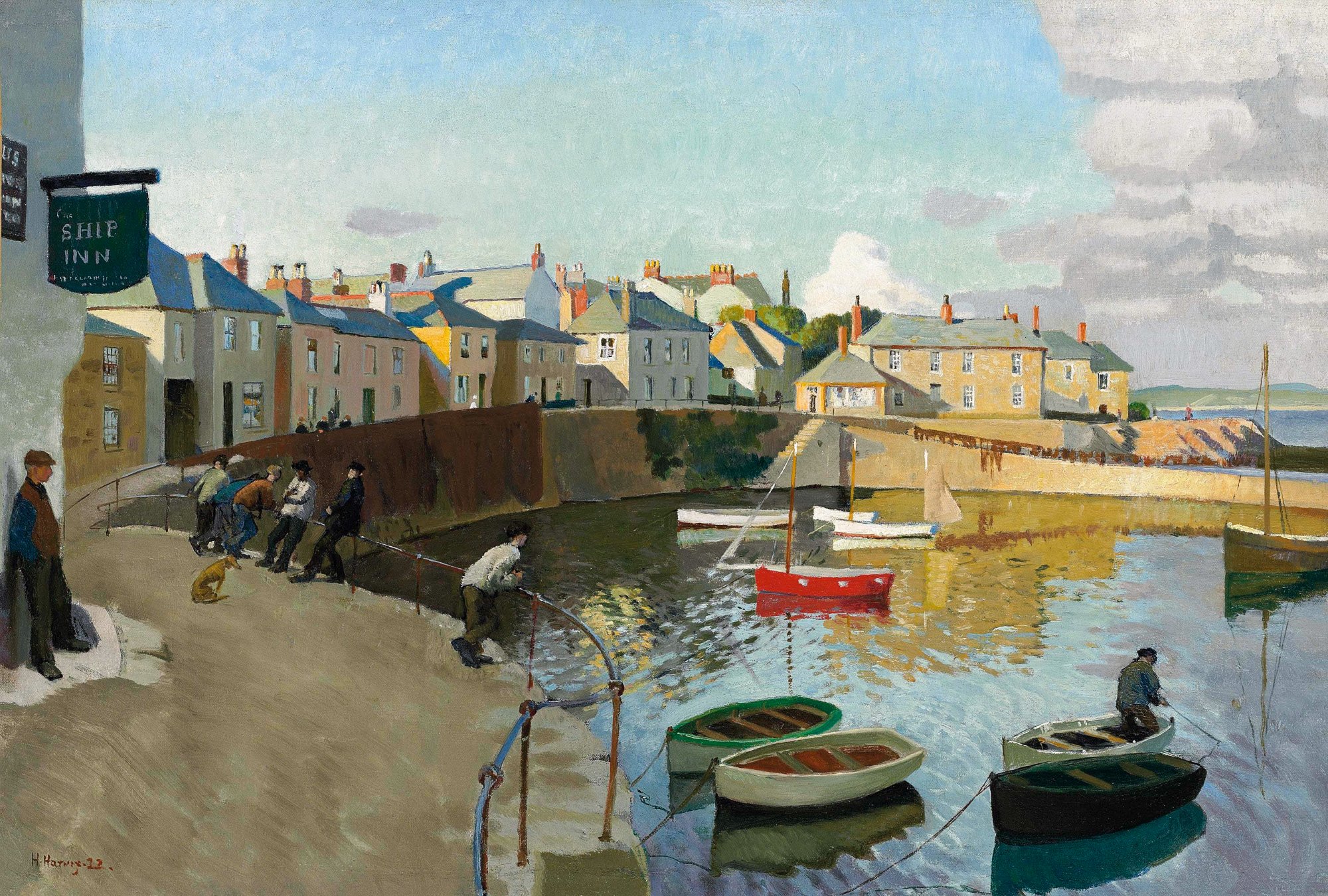 Solve Mousehole Harbour, Cornwall jigsaw puzzle online with 204 pieces