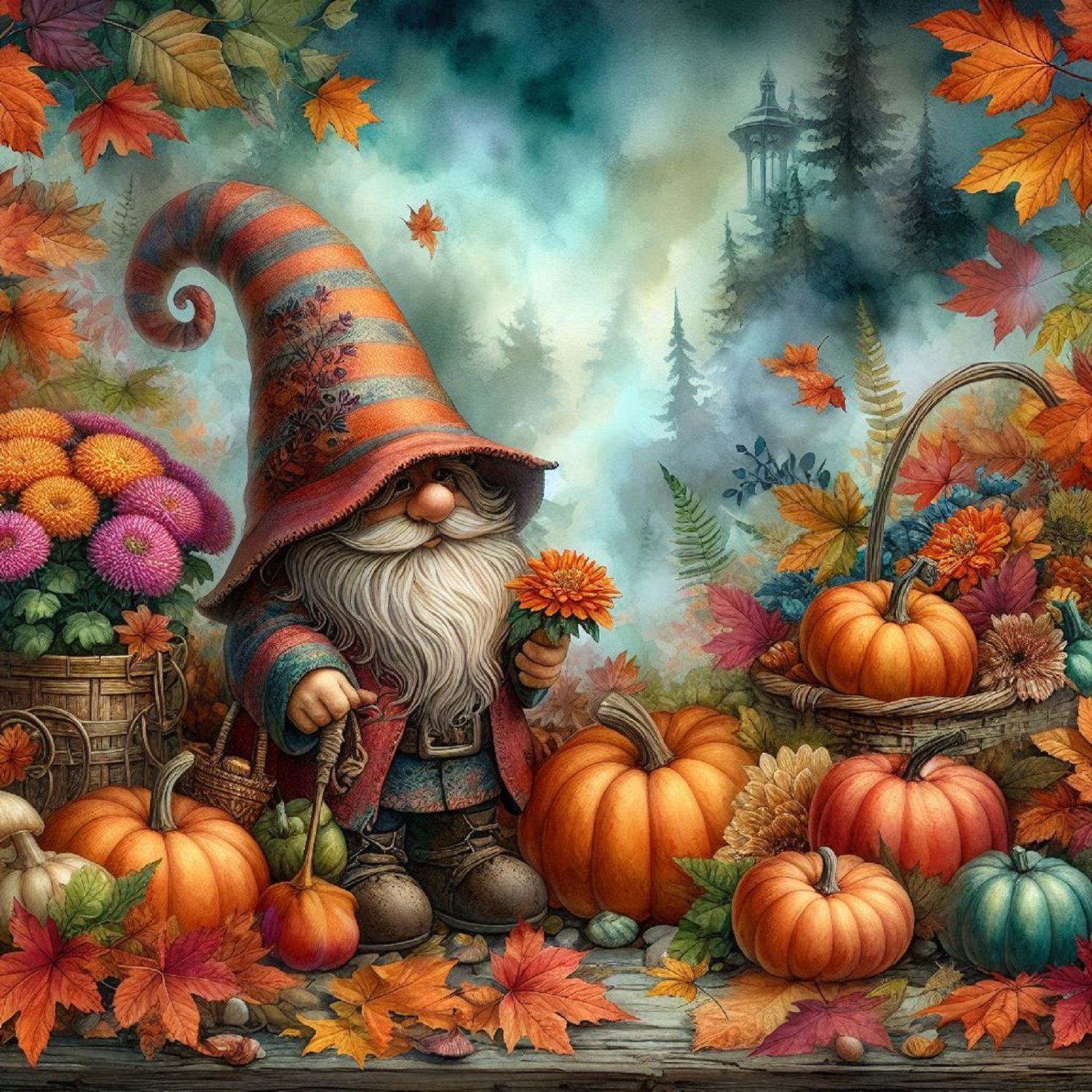 Solve Pumpkin Garden jigsaw puzzle online with 600 pieces