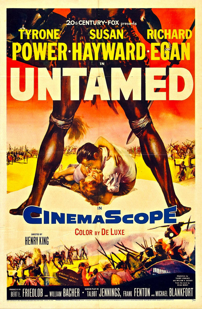 Solve UNTAMED - TYRONE POWER,SUSAN HAYWARD - POSTER, 1955 jigsaw puzzle ...