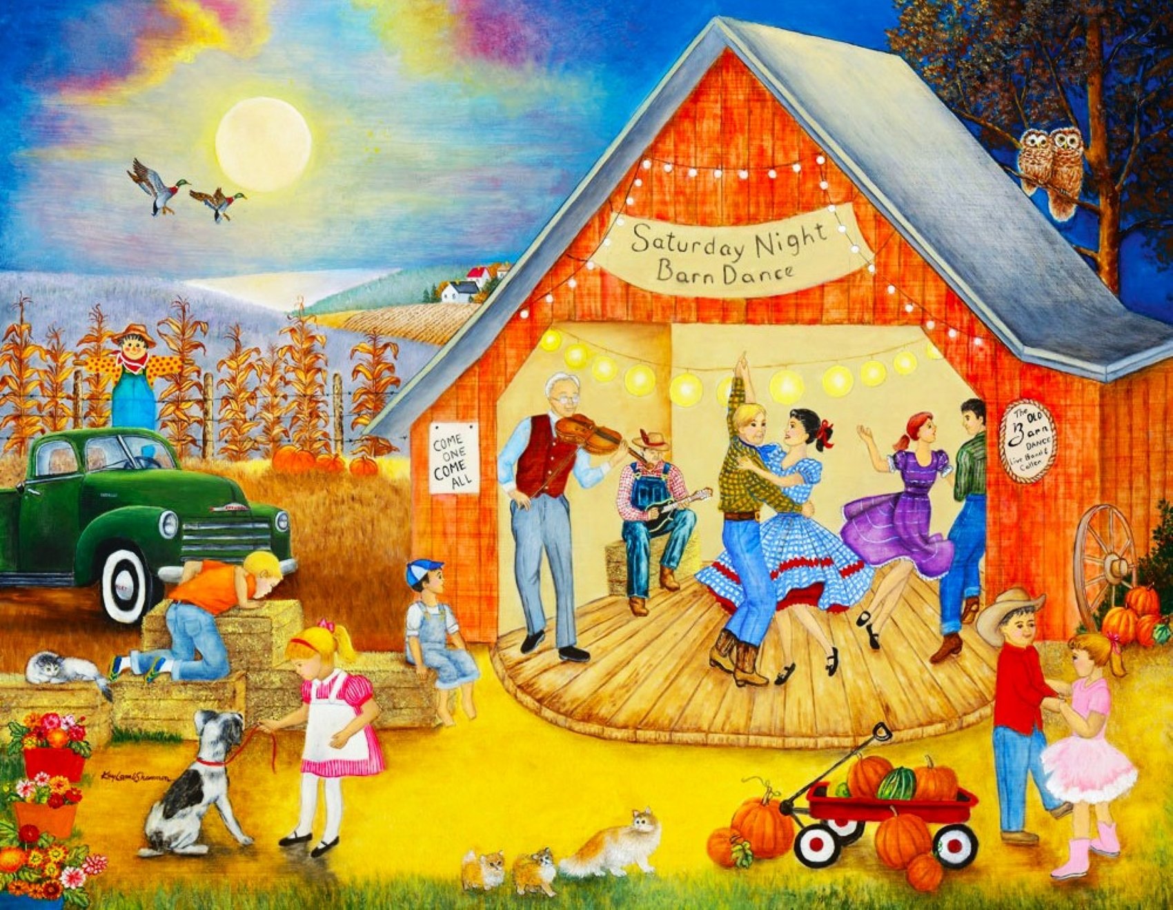 Solve Barn Dance jigsaw puzzle online with 336 pieces