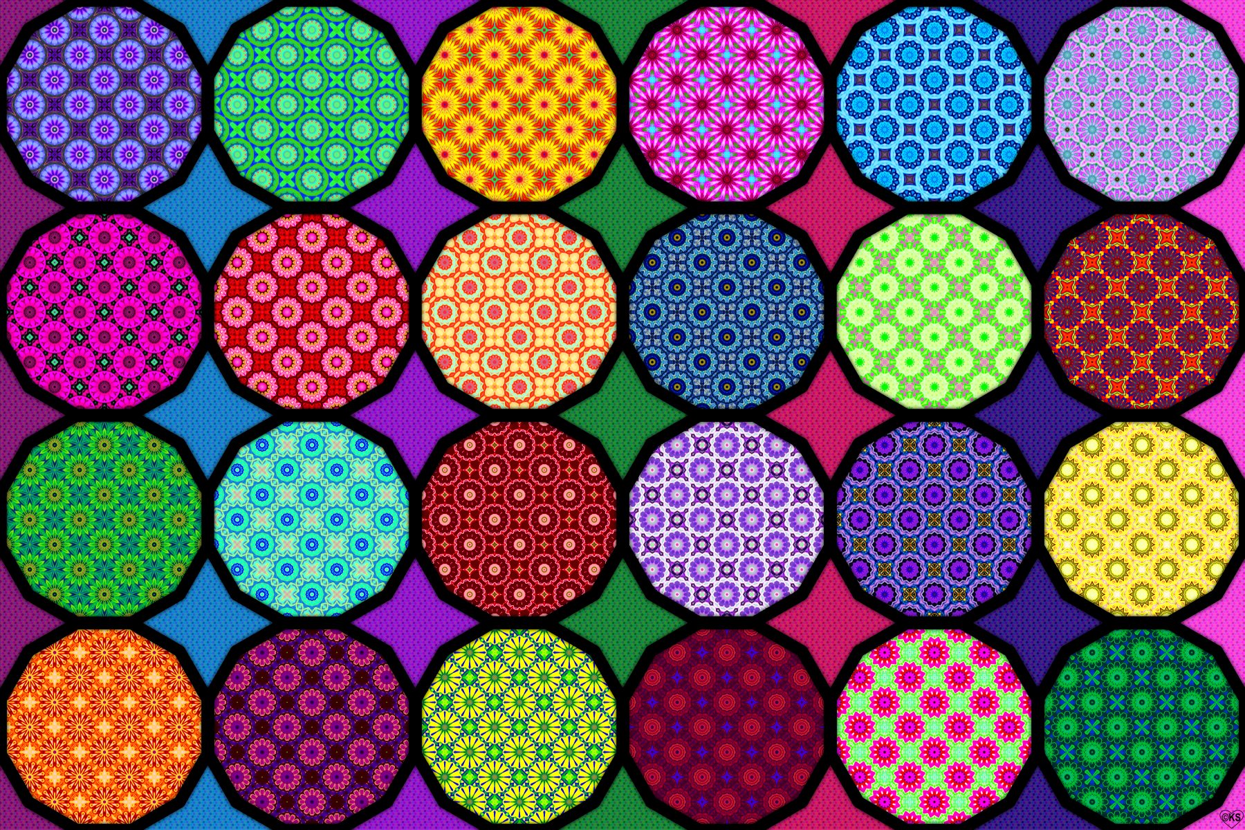 Solve Pattern Badges!! ~ H jigsaw puzzle online with 600 pieces