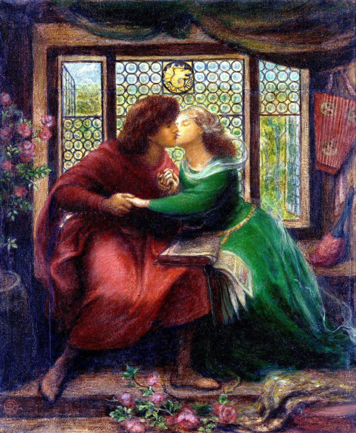 Solve D G Rossetti - Paolo and Francesca da Rimini (1867) jigsaw puzzle ...
