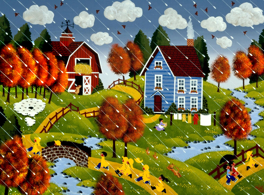 Jigsaw Puzzle | 234 pieces | Fall Showers | Jigidi