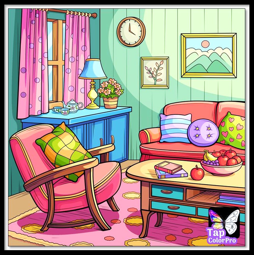 Solve Tap Color Pro jigsaw puzzle online with 100 pieces