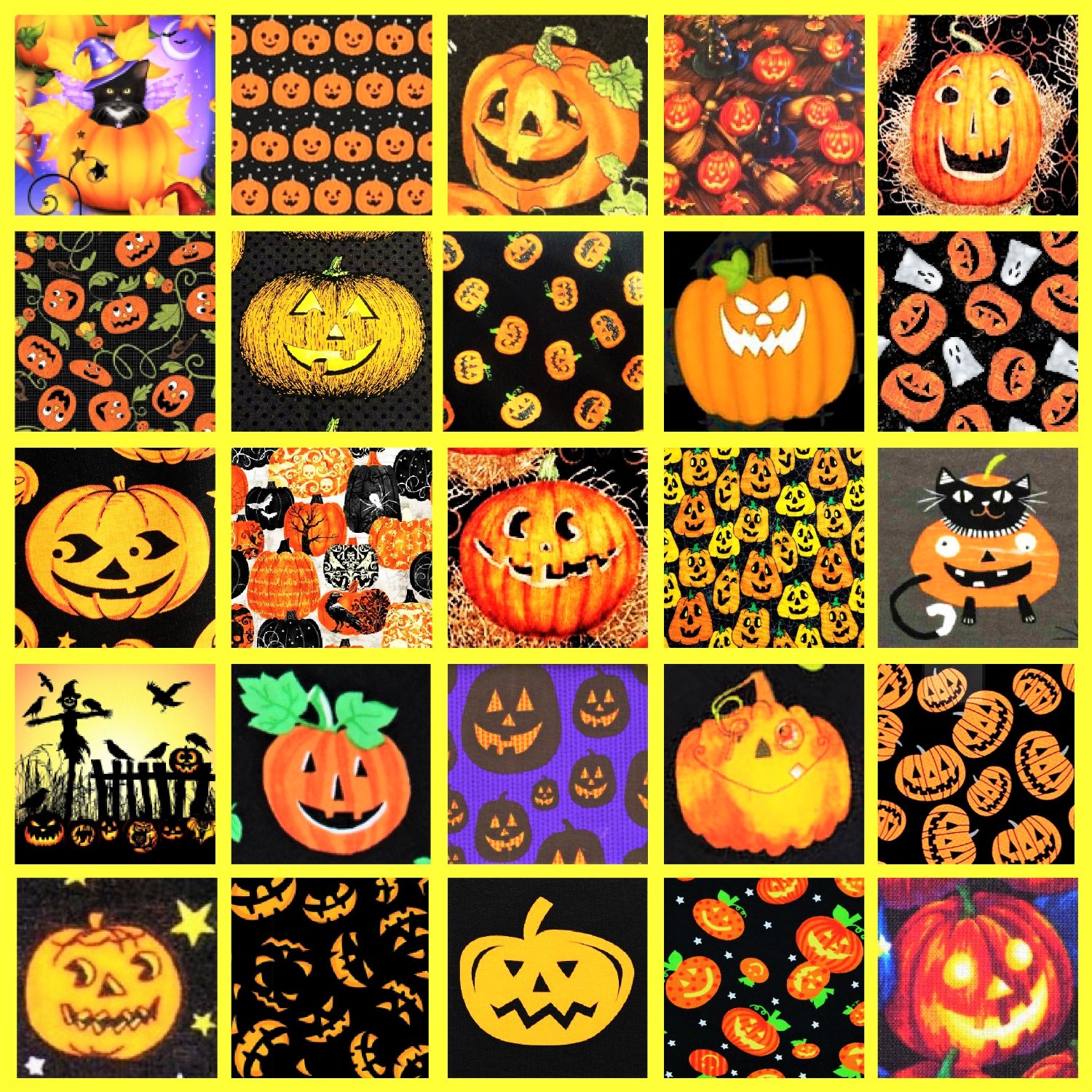 Solve JACK O' LANTERNS jigsaw puzzle online with 144 pieces