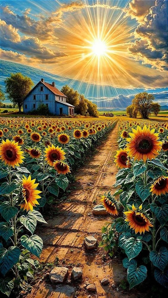 Solve Sunflower sunshine jigsaw puzzle online with 84 pieces