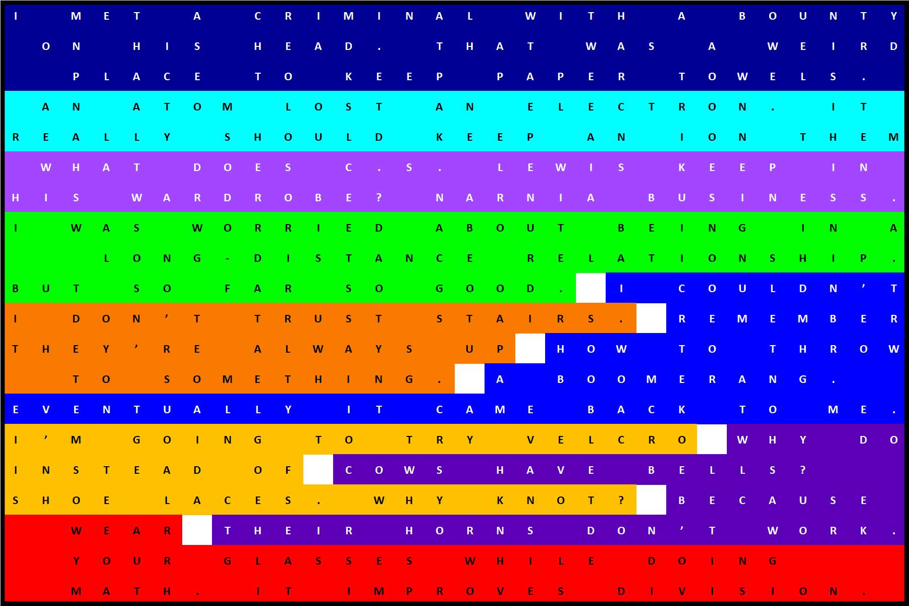 Solve Word 66.1 Punny 2 600 jigsaw puzzle online with 600 pieces