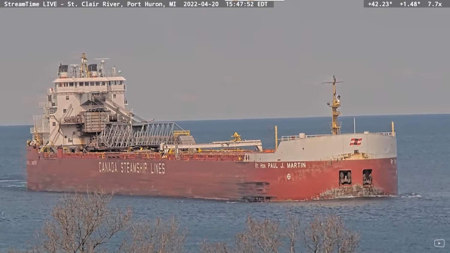 Solve CSL Rt Hon Paul J Martin (CA) - Great Lakes Freighter - Port Huron, MI (2022-04-20) jigsaw ...
