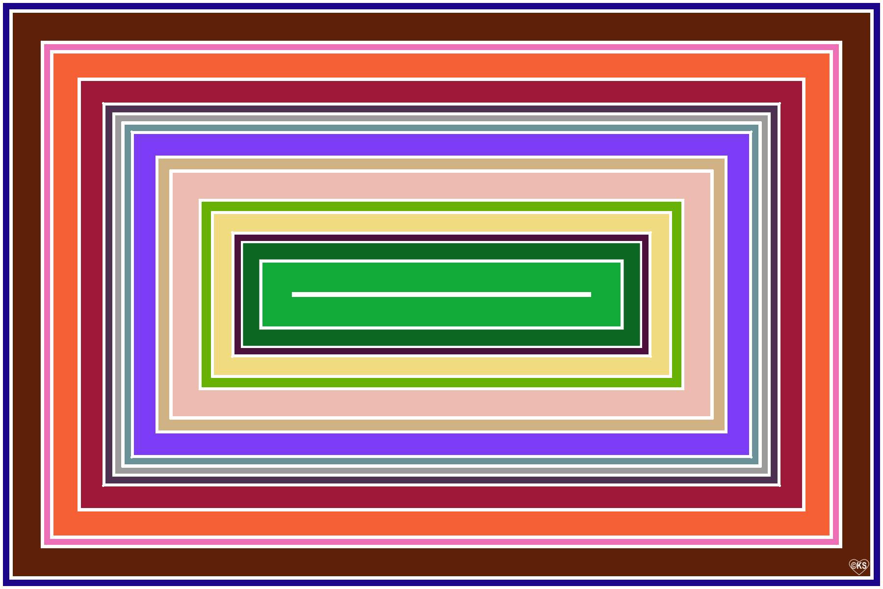 Jigsaw Puzzle | 600 pieces | Concentric Rectangles!! ~ H | Jigidi