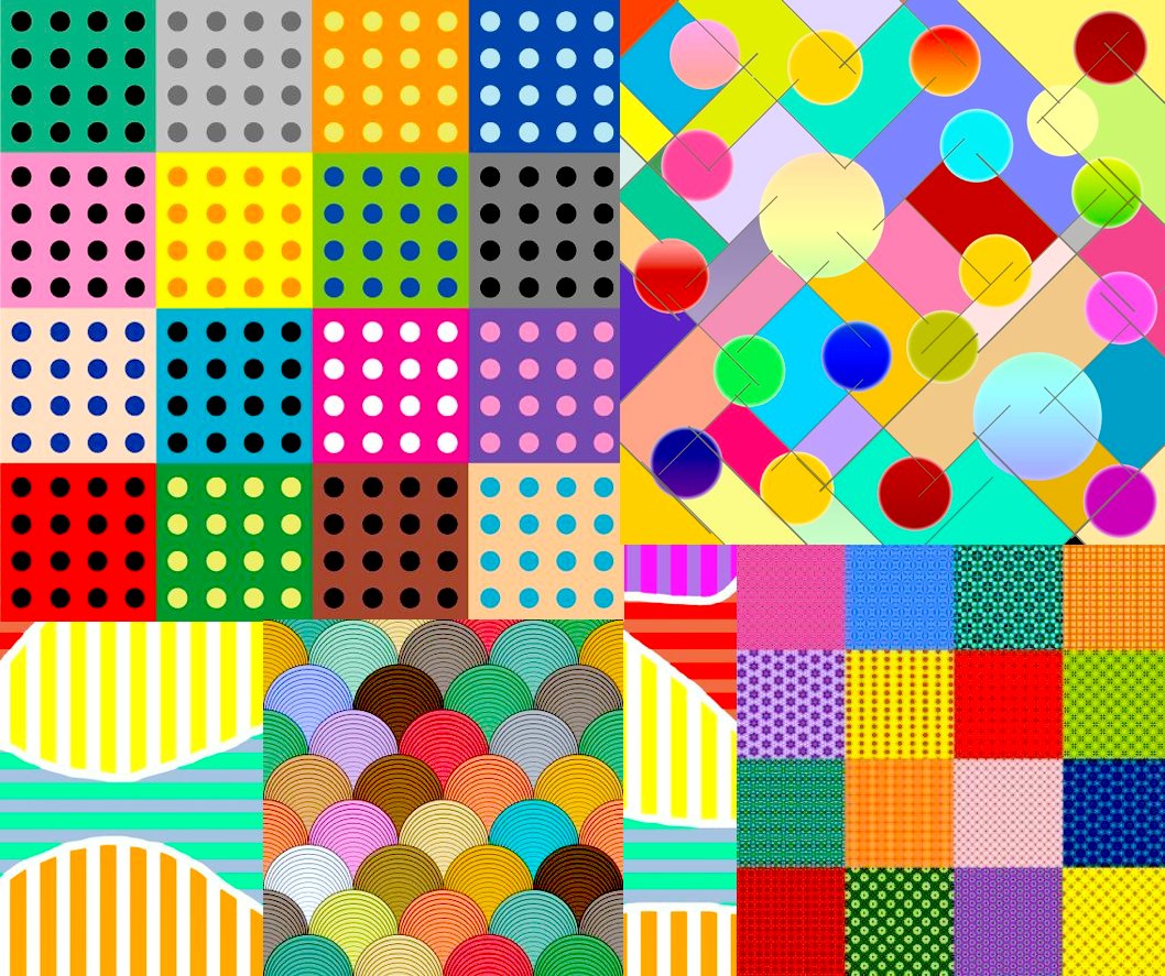 Solve Pattern mashup jigsaw puzzle online with 120 pieces