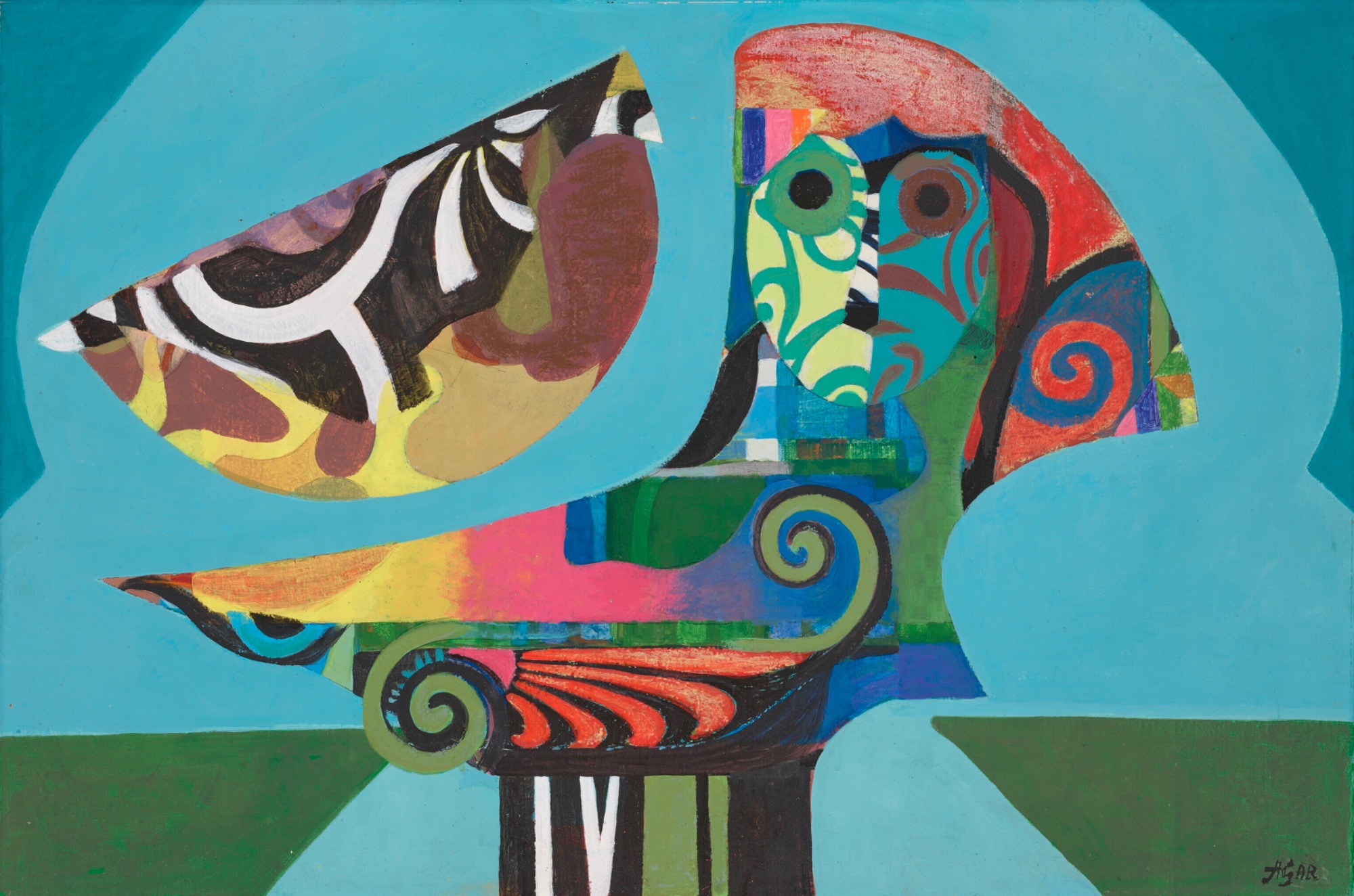 Solve Eileen Agar, Siren, 1972, oil and graphite on canvas jigsaw ...