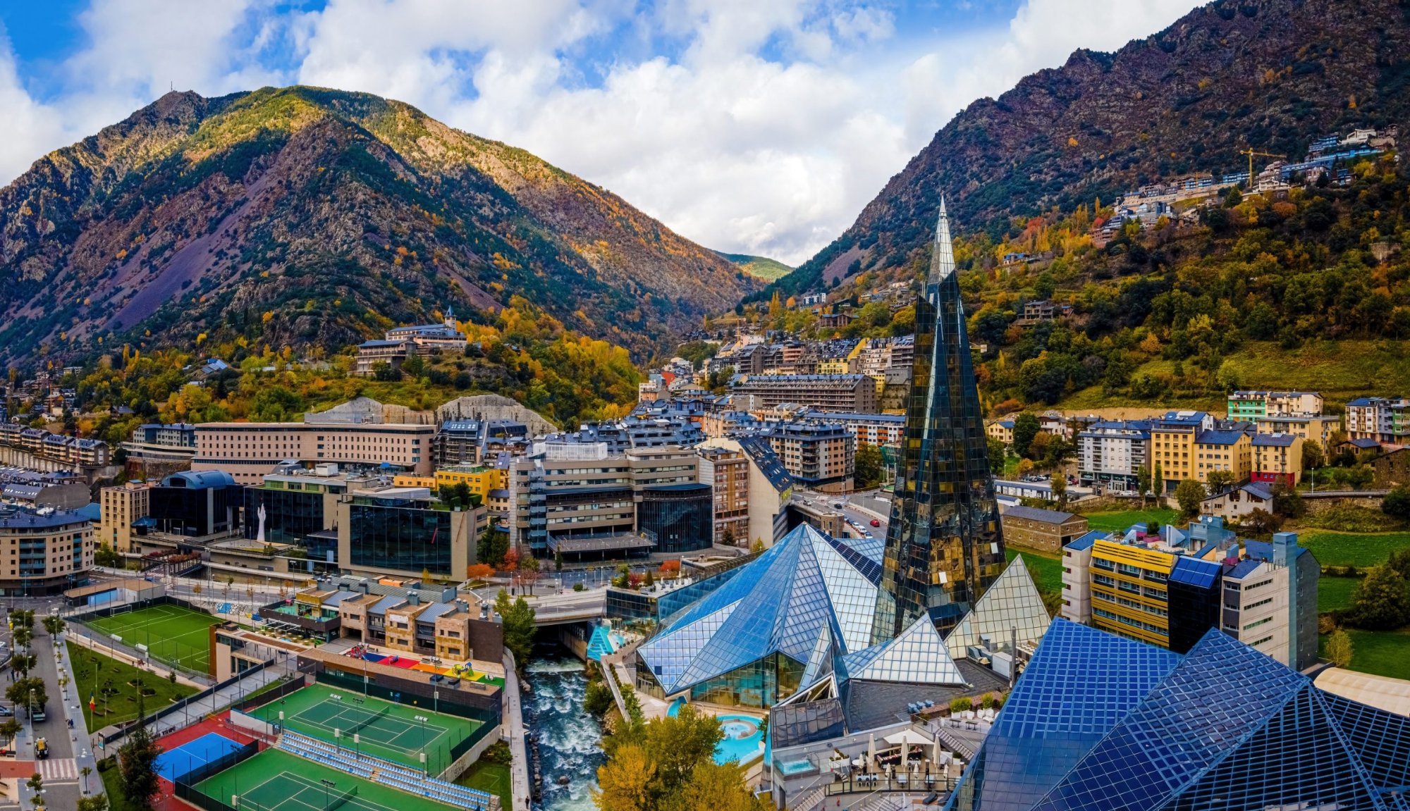 Solve Andorra la Vella, capital of the Principality of Andorra, a small ...