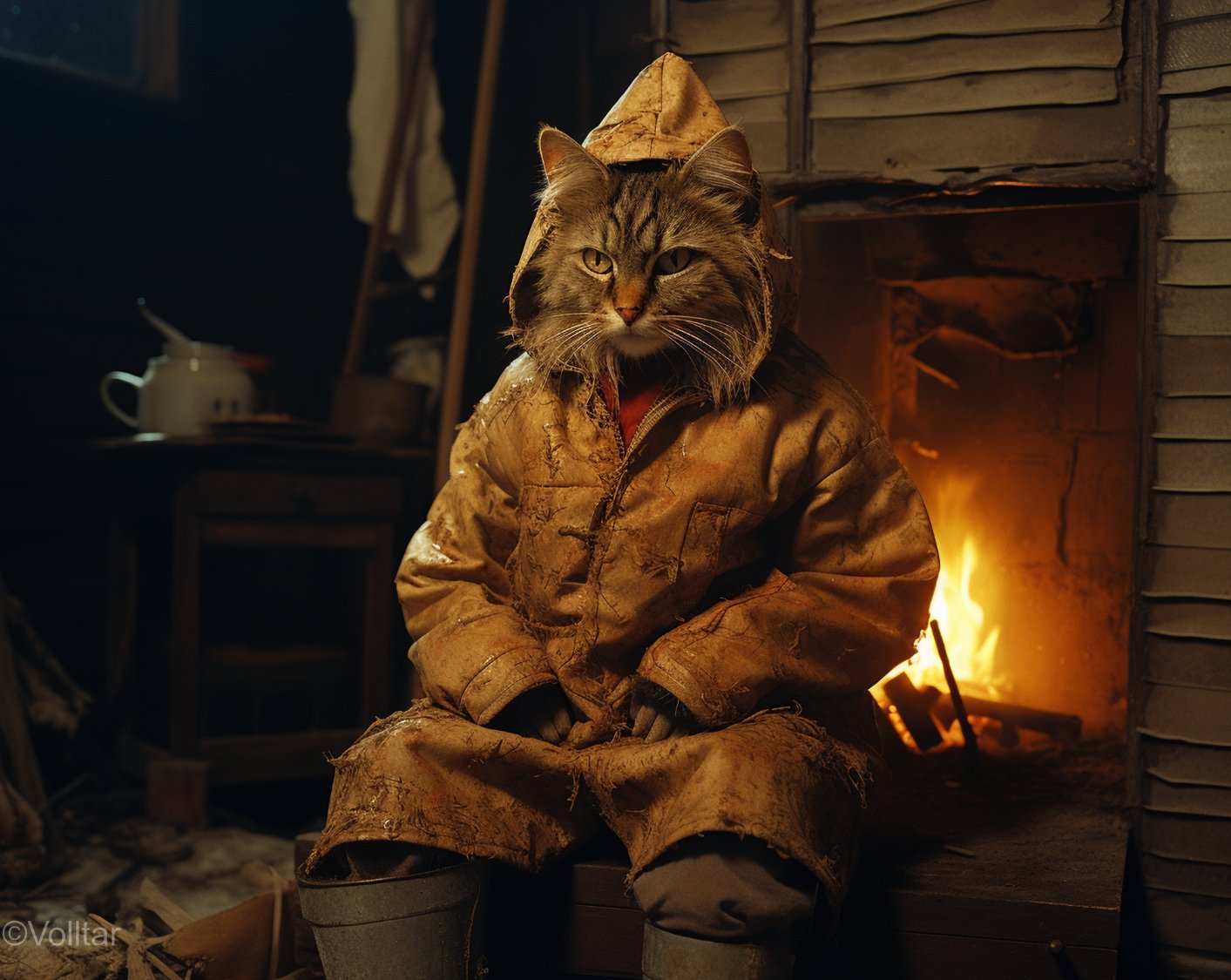 Solve The fire feels good jigsaw puzzle online with 12 pieces