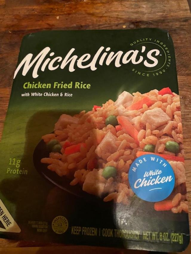 Solve Michelina's fried rice jigsaw puzzle online with 20 pieces