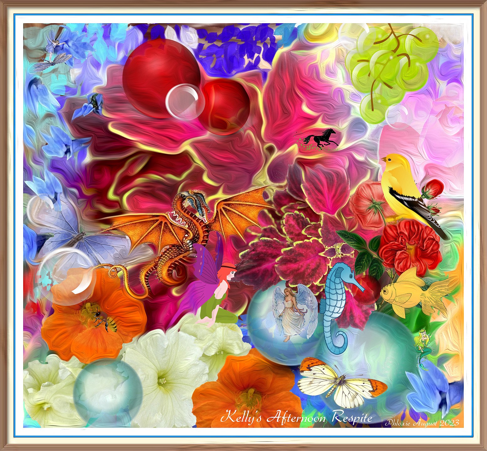 Solve Kelly's Afternoon Respite jigsaw puzzle online with 100 pieces