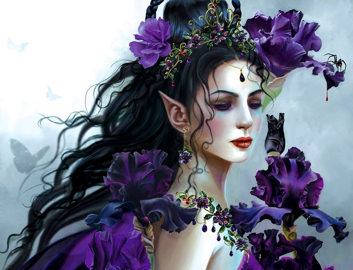 Solve artist~ Nene Thomas "Liriel" jigsaw puzzle online with 88 pieces