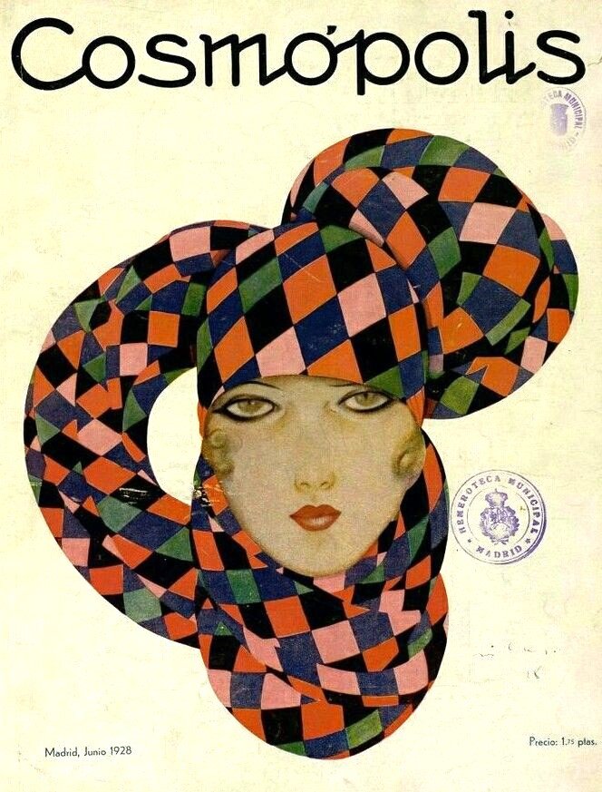 Solve Themes Vintage illustrations/pictures - Cosmopolis Magazine Cover ...