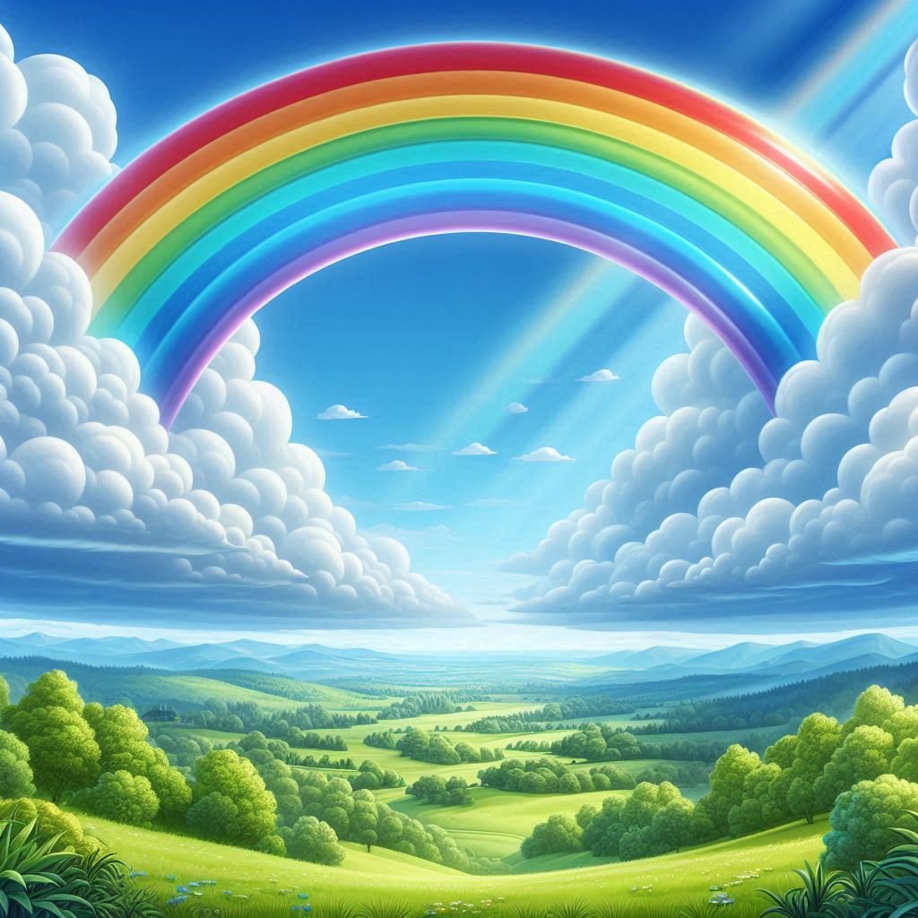 Jigsaw Puzzle | 49 pieces | Rainbow by Abigail | Jigidi