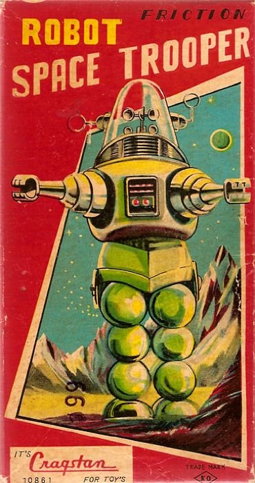 Solve Robot Space Trooper Yoshiya/Cragstan (Japan) 1950s jigsaw puzzle ...