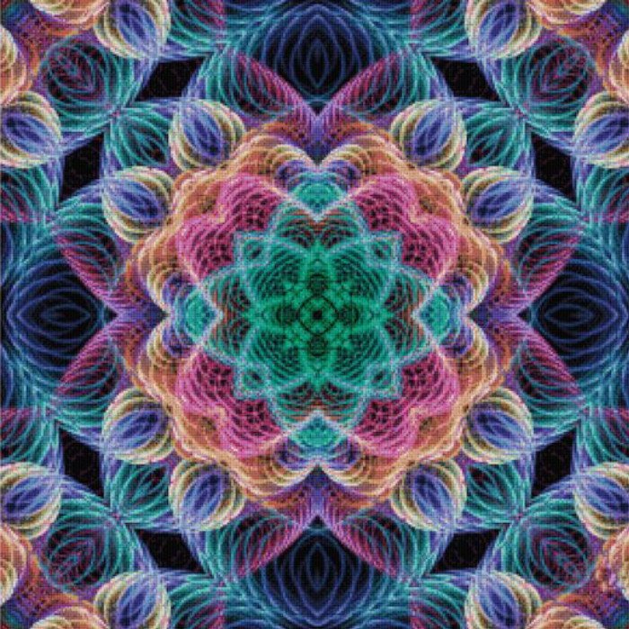 Solve A Pretty Spiro Flower :) jigsaw puzzle online with 25 pieces