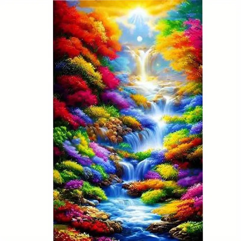 Solve A Waterfall of Color jigsaw puzzle online with 16 pieces