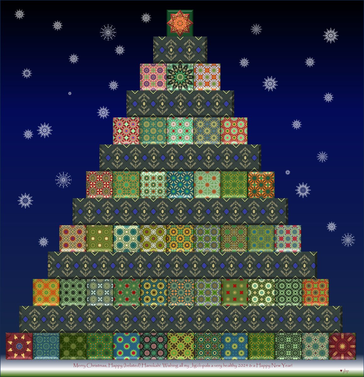 Jigsaw Puzzle | 36 pieces | 2023_69 leftovers tree & greeting | Jigidi