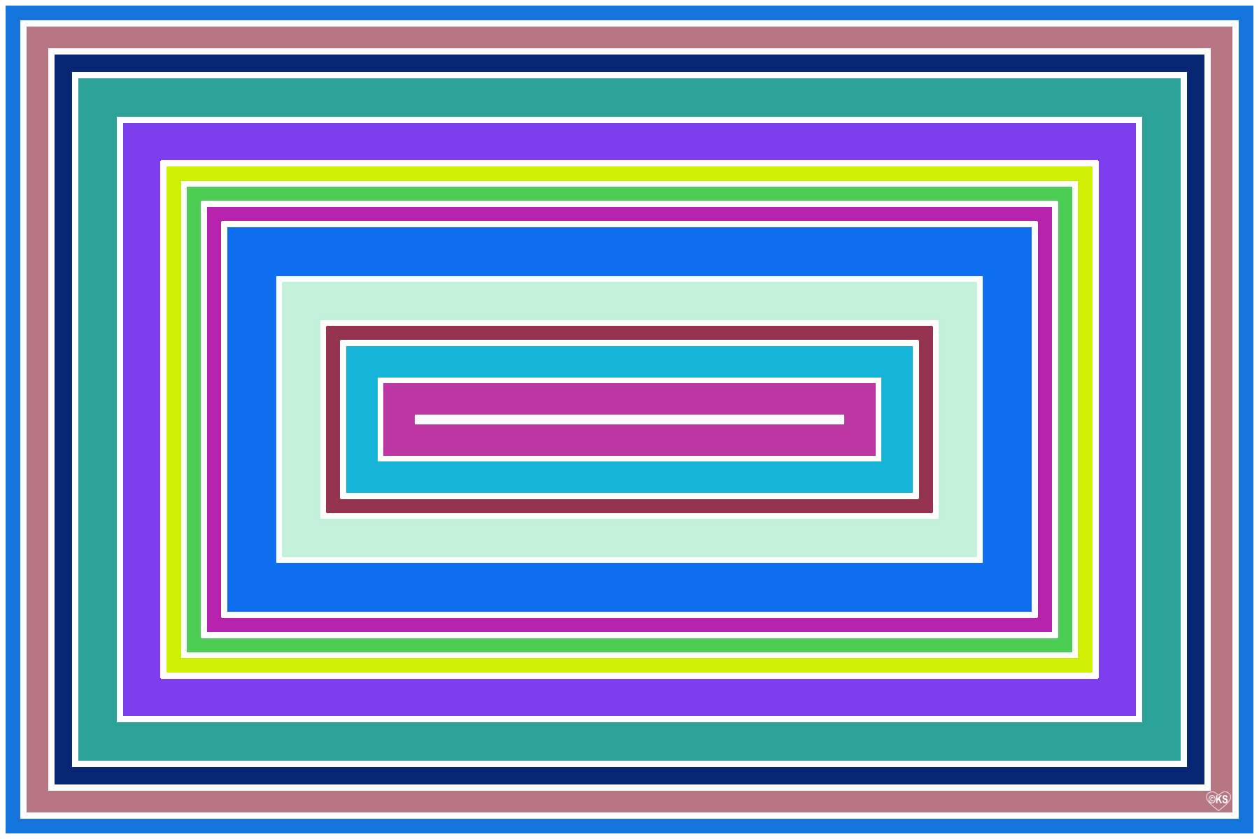 Solve Concentric Rectangles!! ~ H jigsaw puzzle online with 600 pieces