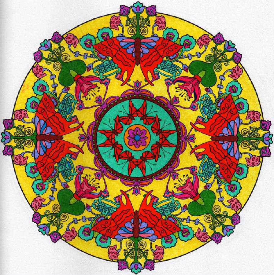 Solve Mandala jigsaw puzzle online with 81 pieces