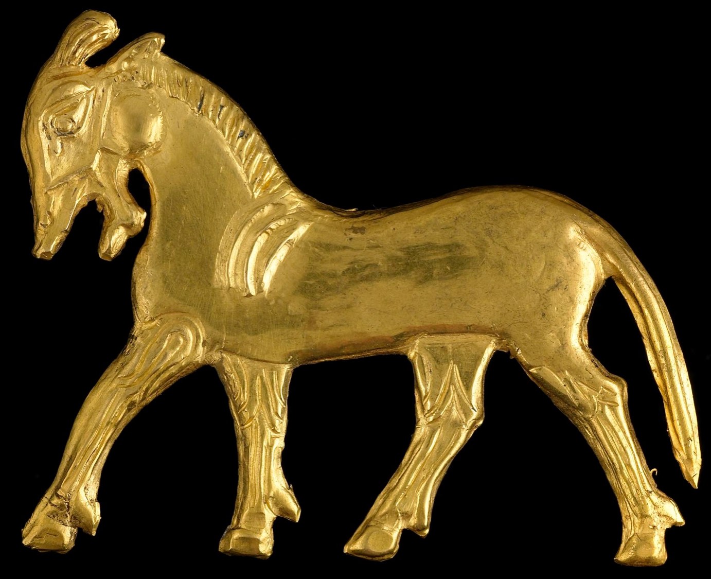 Solve Gold Cut-out of a Horse, Oxus Treasure, 5thC B.C.-4th C B.C ...