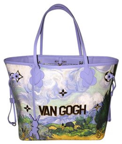 Solve 5. Louis Vuitton Van Gogh blue canvas shoulder bag jigsaw puzzle ...