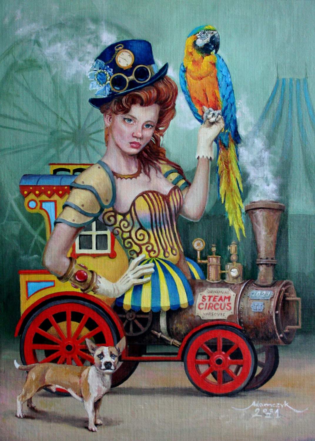Solve Steam Circus jigsaw puzzle online with 450 pieces