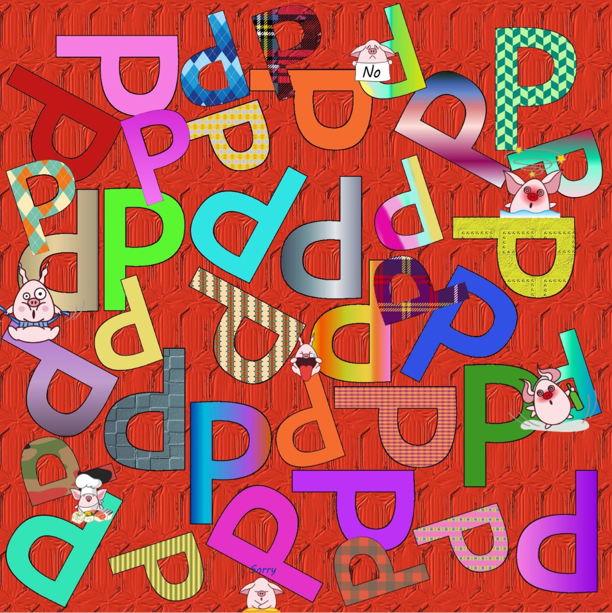 Solve P SOUP AND HAM jigsaw puzzle online with 36 pieces
