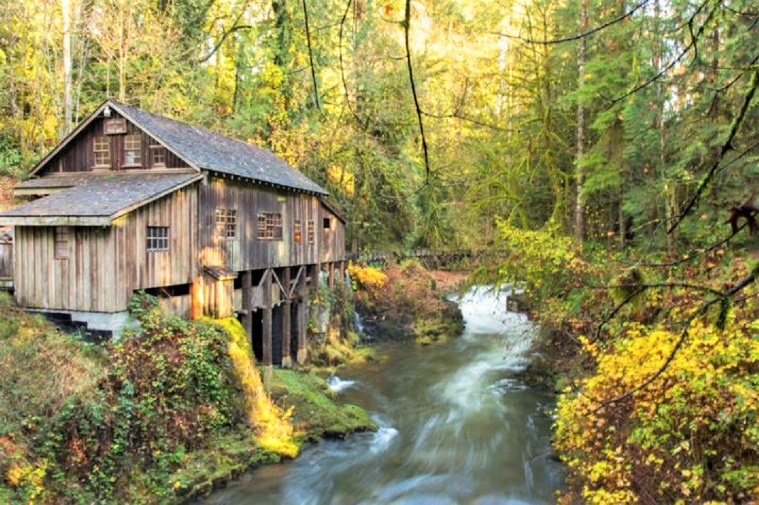 Solve "Mill Stream" jigsaw puzzle online with 54 pieces