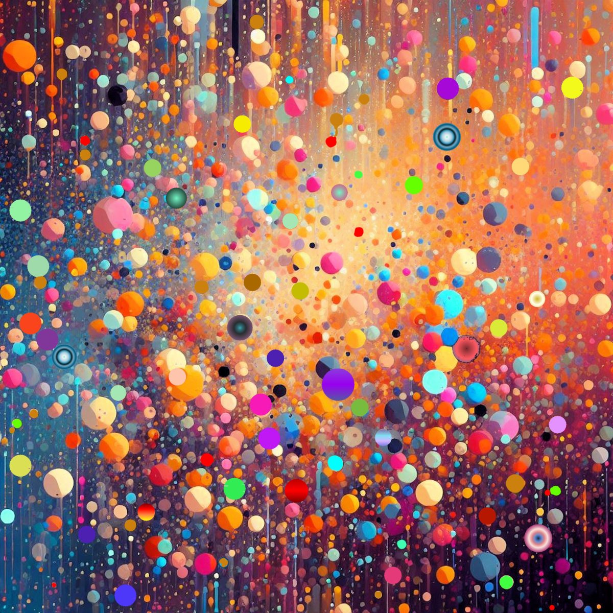 Solve FALLING DOTS jigsaw puzzle online with 36 pieces