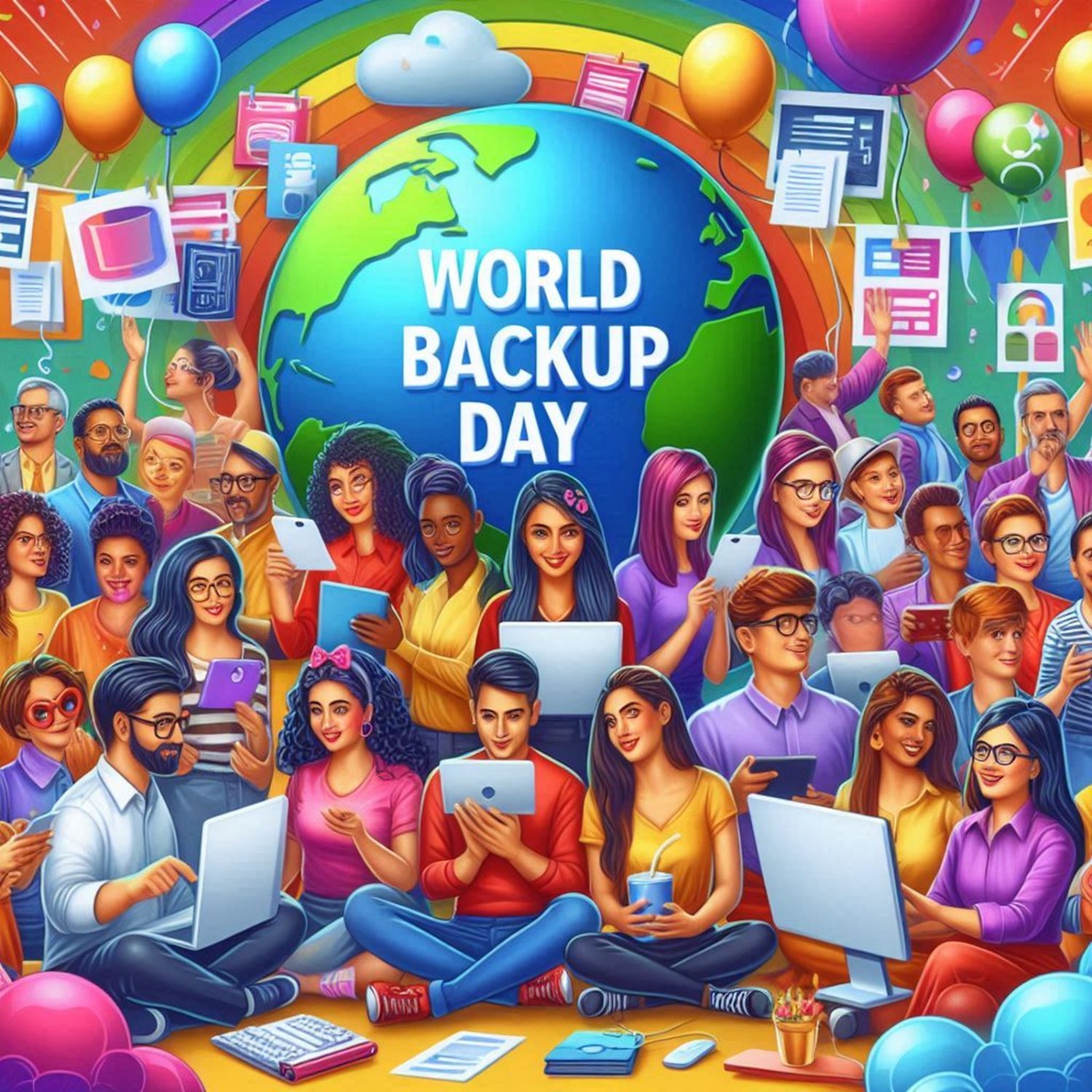 Solve World Backup Day (resizable 9 to 600 pieces) jigsaw puzzle online ...