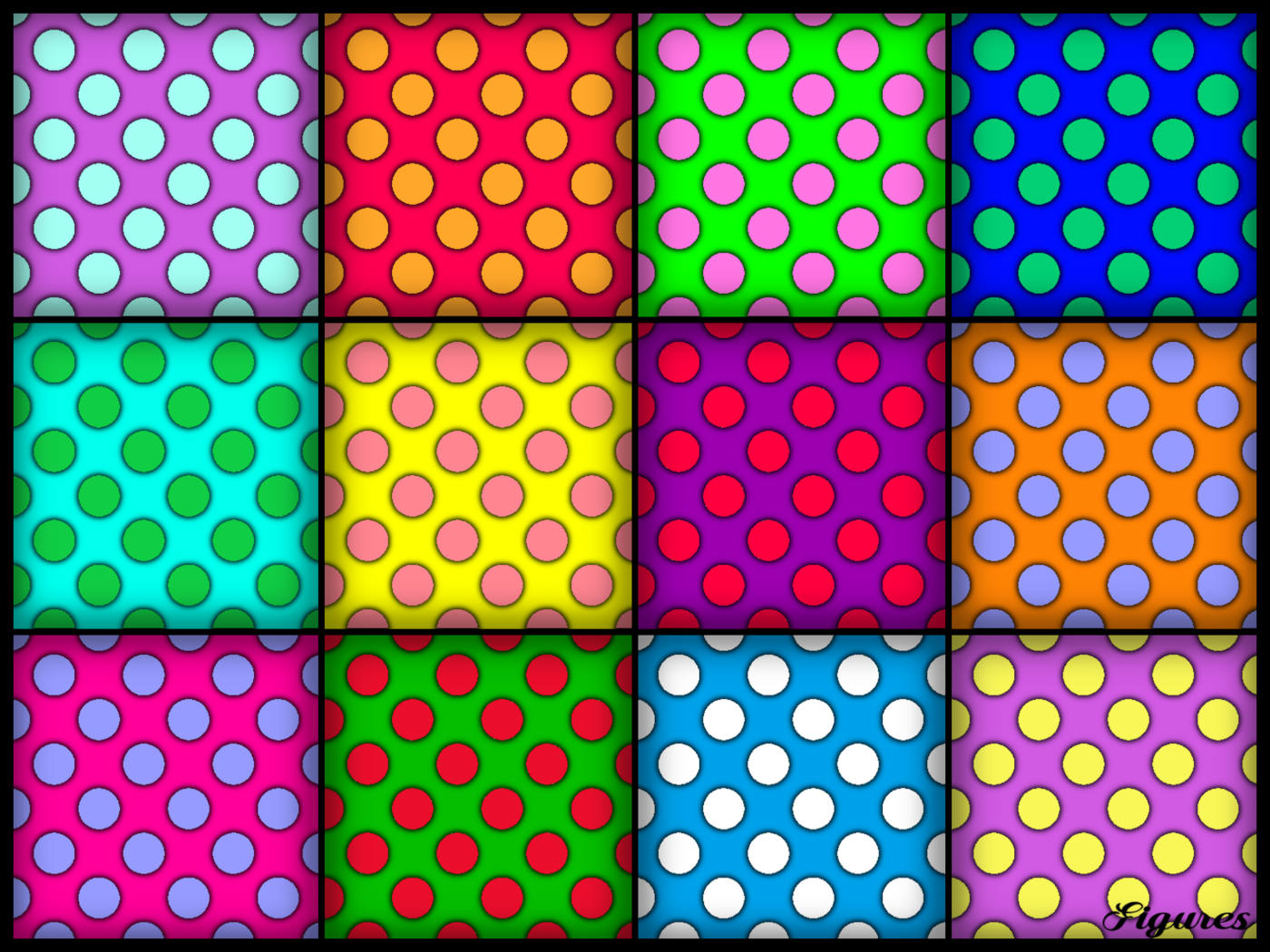 Solve Polka Dot Squares jigsaw puzzle online with 154 pieces