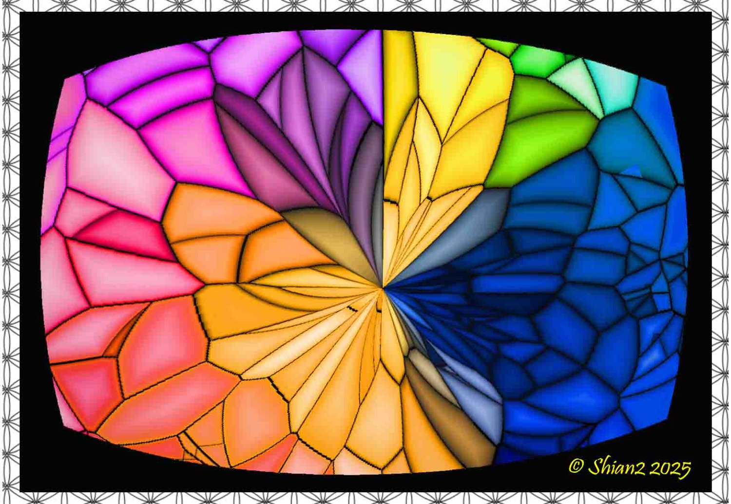 Solve Oval Shape jigsaw puzzle online with 15 pieces