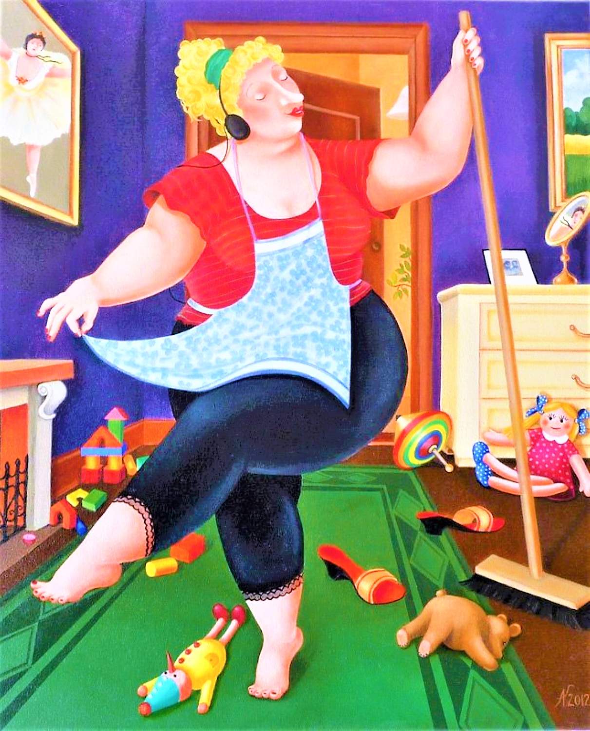 Solve Happy Housekeeping jigsaw puzzle online with 130 pieces