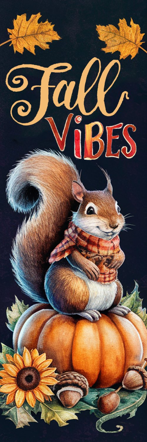 Solve Fall Vibes Bookmark jigsaw puzzle online with 70 pieces