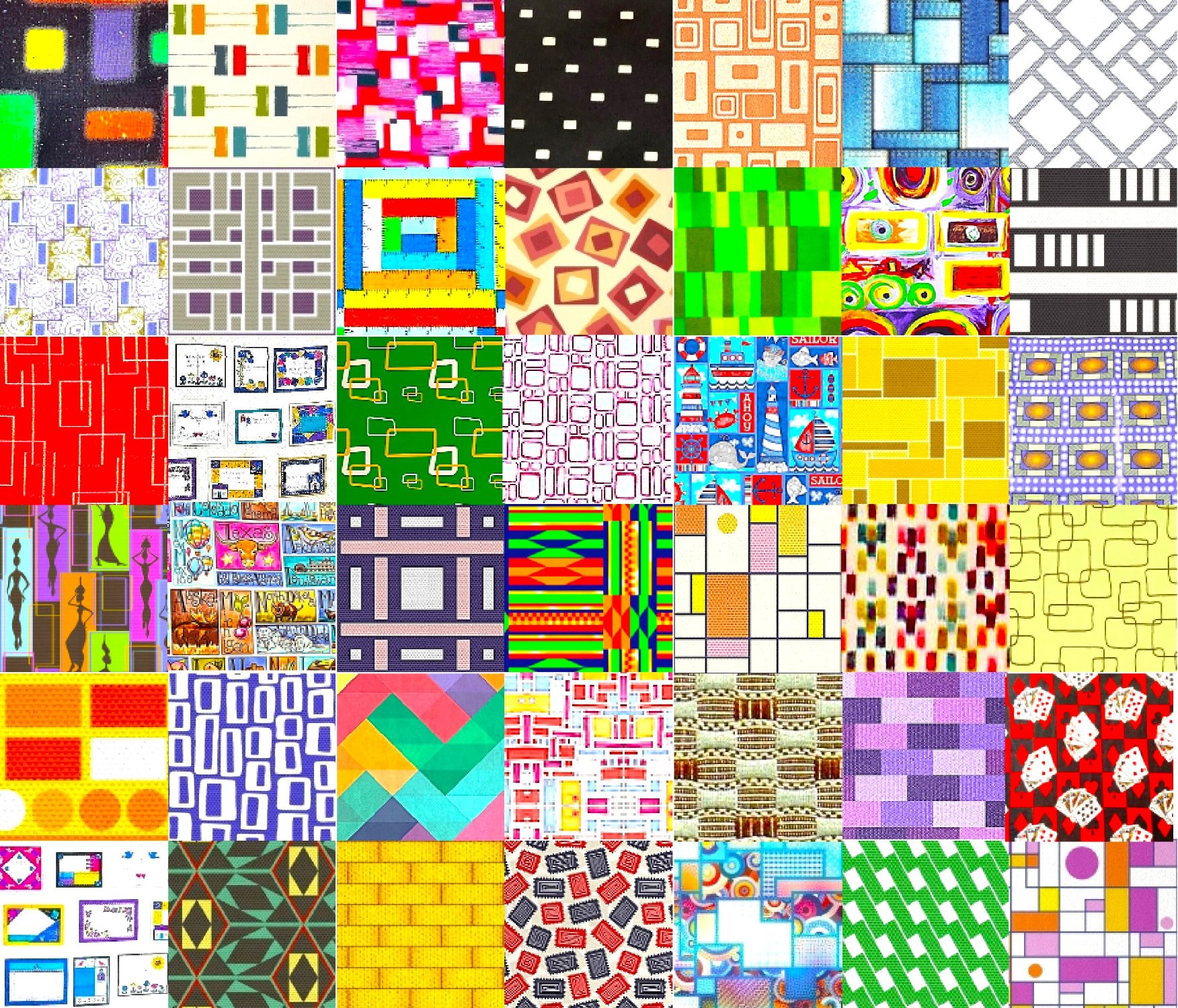 Solve PATCHWORK RECTANGLES 38 jigsaw puzzle online with 255 pieces